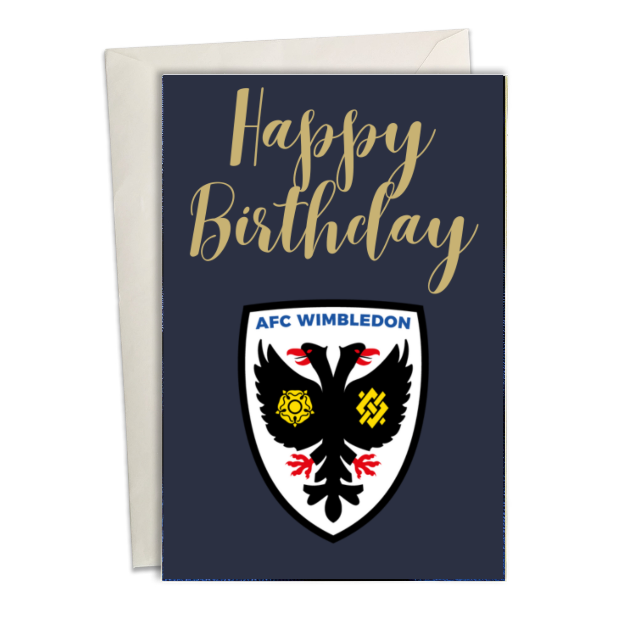 Birthday Card - Black Iris & Gold – AFC Wimbledon Shop